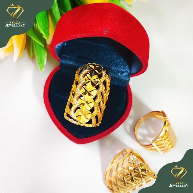 NEW - Cincin Coco Datin 24K Gold Plated Emas Sadur Korea Bangkok ...
