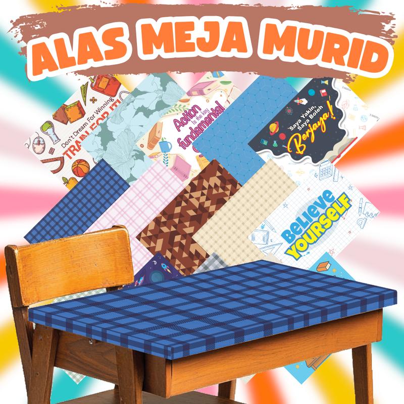 TBF Alas Meja Murid Sekolah Student Table Cloth Pelapik Meja - TikTok ...