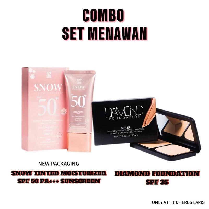 DHERBS- COMBO SET MENAWAN (SNOW TINTED MOISTURIZER & DIAMOND - TikTok ...
