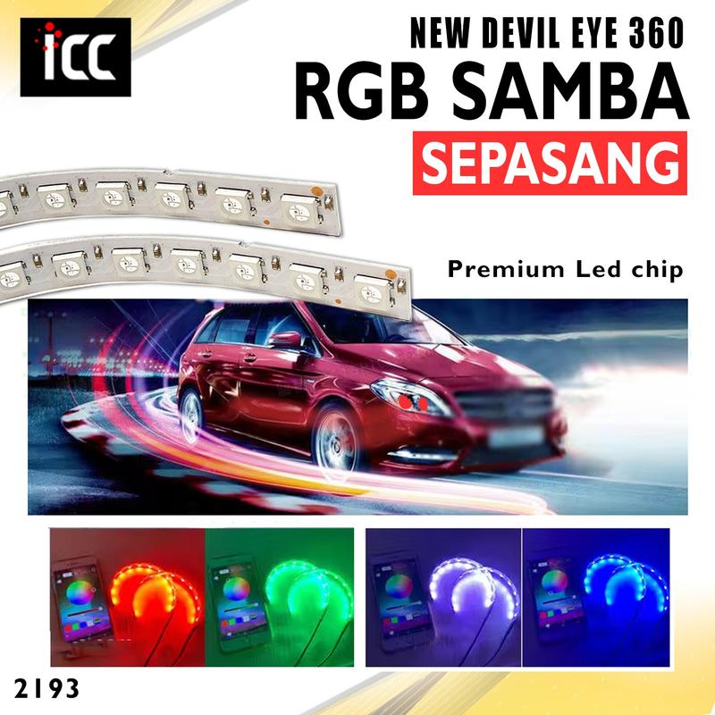 Devil Eye RGB 360 Matrix Welcome Samba 22 Led Merk ICC Car - Shop ...