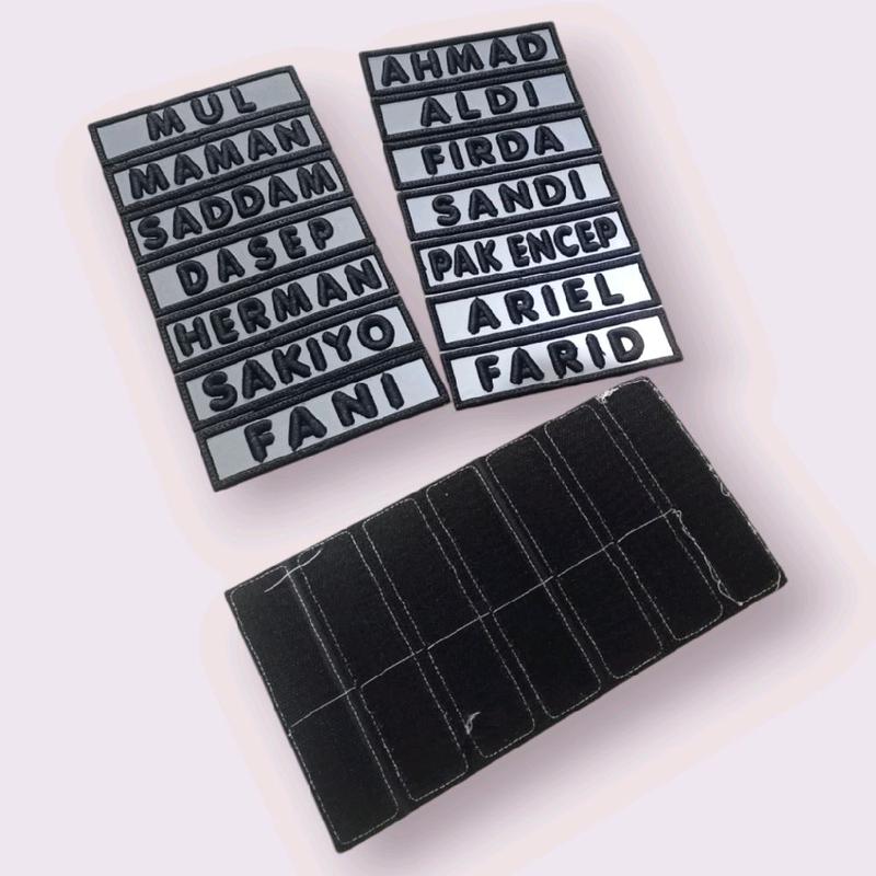 Atribut Nama Custom Timbul Perekat Velcro 3d - Shop | Tokopedia