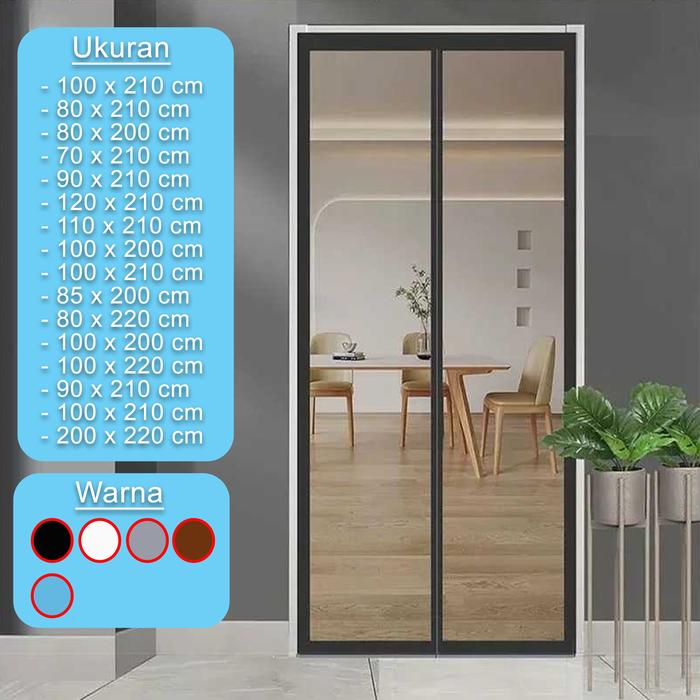 Jual Taffhome Tirai Pintu Magnet Jaring Anti Nyamuk Ukuran Besar ...