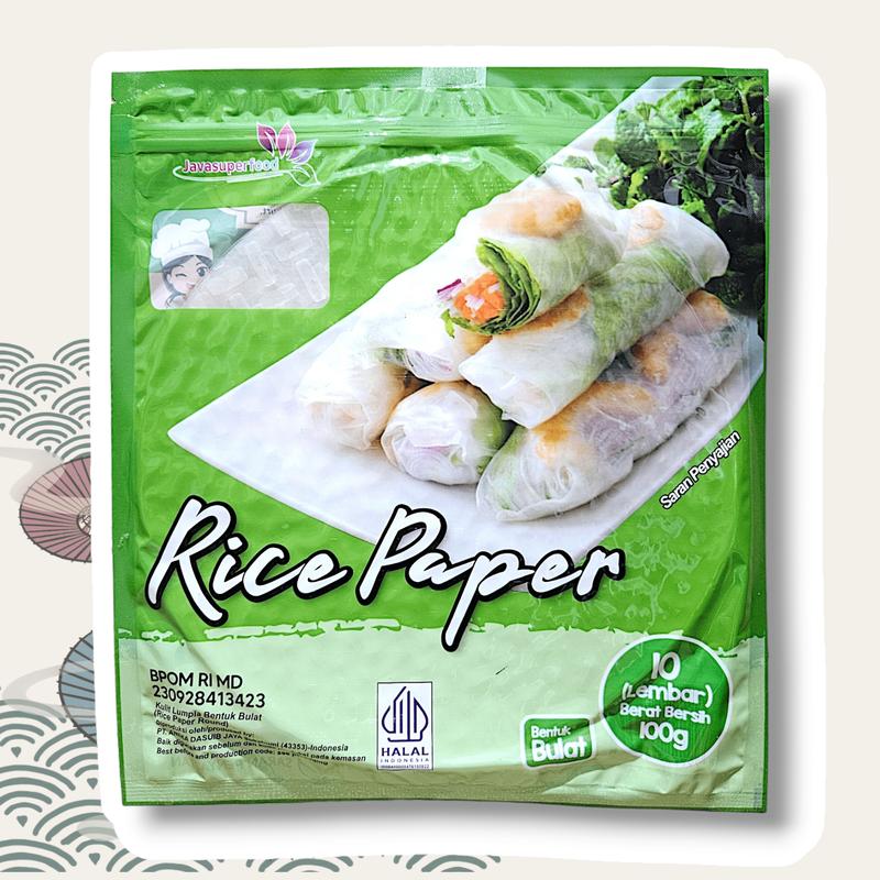 Rice Paper Kulit Lumpia Bulat 10 Lembar 100gr - Shop | Tokopedia
