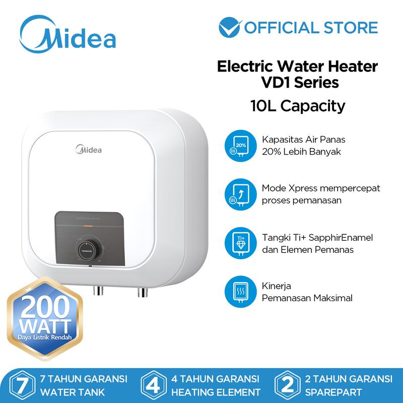 Midea Electric Water Heater 10 Liter Low Watt 350W- D10-02VD1 - Shop ...