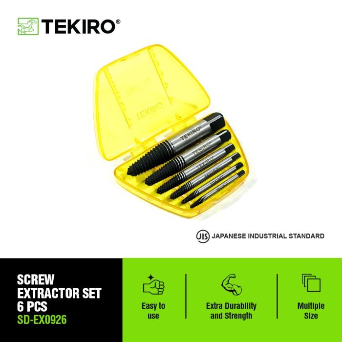 Tekiro Screw Extractor Set 6 Pcs /Tap Balik / Tools - Alat Perkakas ...