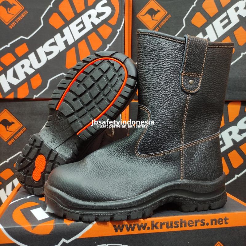 Sepatu Safety Krushers Texas Black Original - Sepatu Kerja - - Shop ...