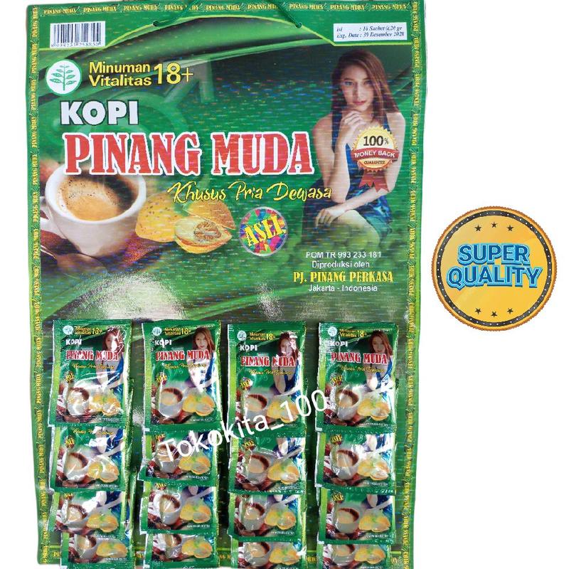 Kopi Coffee Pinang Muda Rentengan 16 Saset Robusta - Shop | Tokopedia
