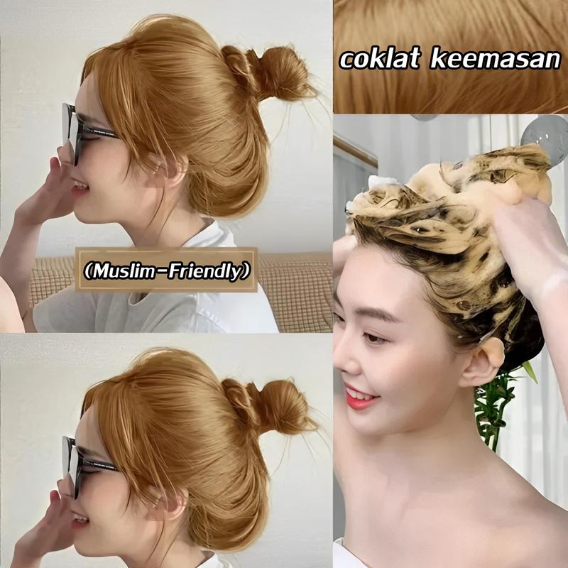 menutup uban Hair Dye 100ml*2 Ekstrak tumbuhan, tidak merengsa - TikTok ...
