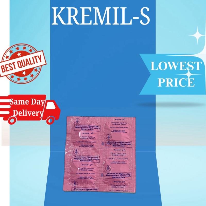 UNILAB KREMIL-S Chewable Tablet 4’s - TikTok Shop Philippines