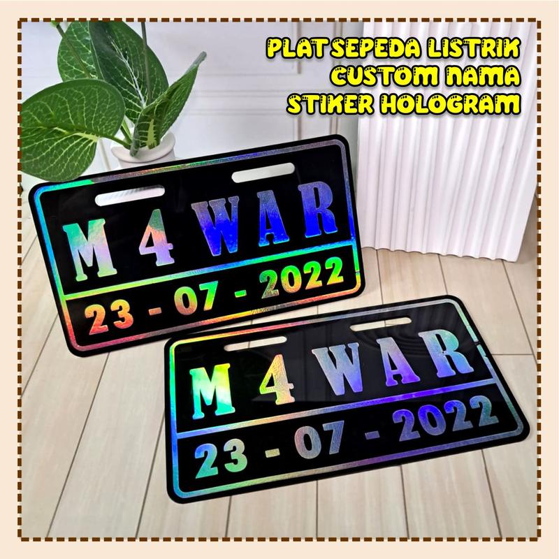 SEPEDA LISTRIK PELAT CUSTOM NAMA Outdoor - Shop | Tokopedia