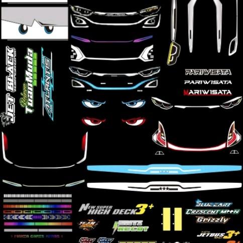 stiker bus basuri miniatur - Shop | Tokopedia