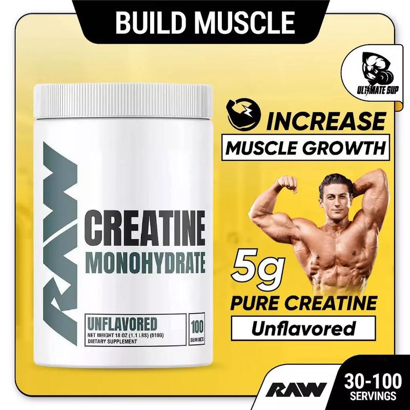 RAW Nutrition Creatine Monohydrate Powder, Unflavored, 30-10 - TikTok ...