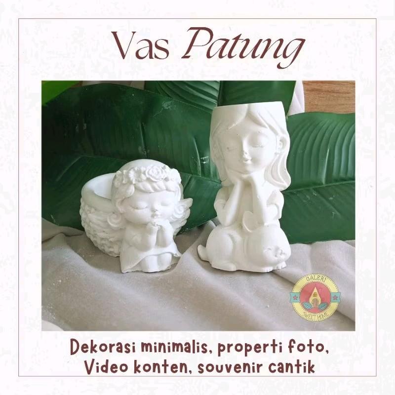Vas Bunga Patung Little Angel Girl Dekorasi Minimalis Properti - Shop ...