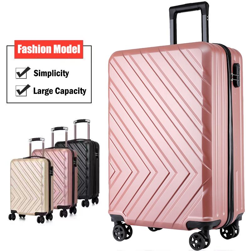 20 Inch Luggage With Combination Lock 360° Rotating Wheels Suitcase ...