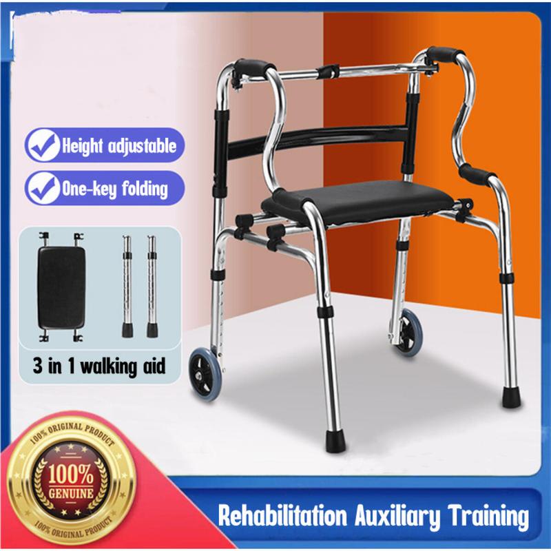 【SHIP IN 24 HOURS 】3In1 Stainless steel Folding Walker Heigh - TikTok ...