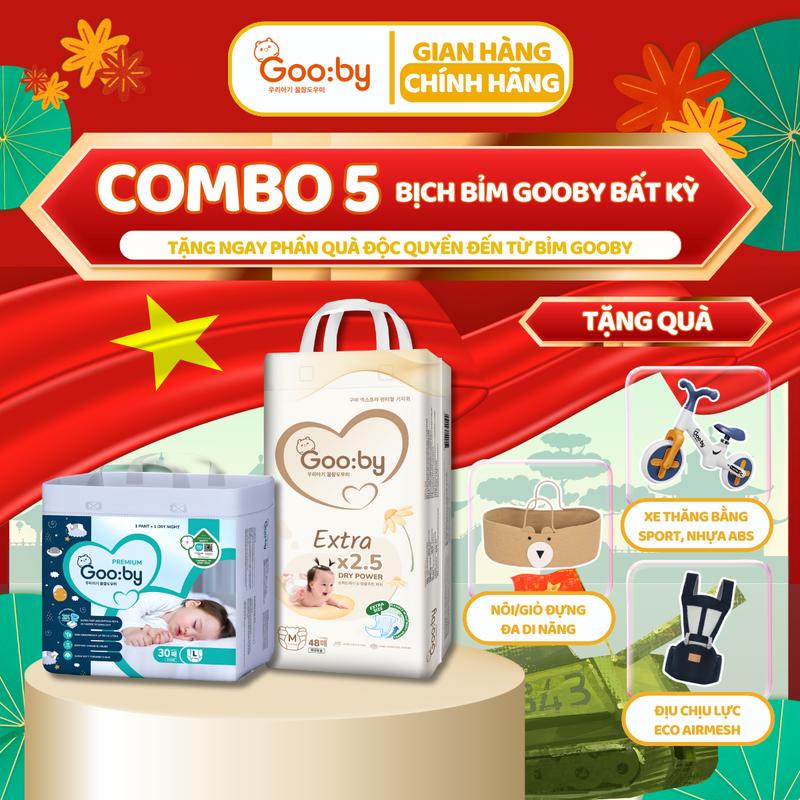 [Combo 5] Tã/Bỉm Gooby Ngày / Đêm mềm mại, an toàn, siêu thấ - TikTok ...