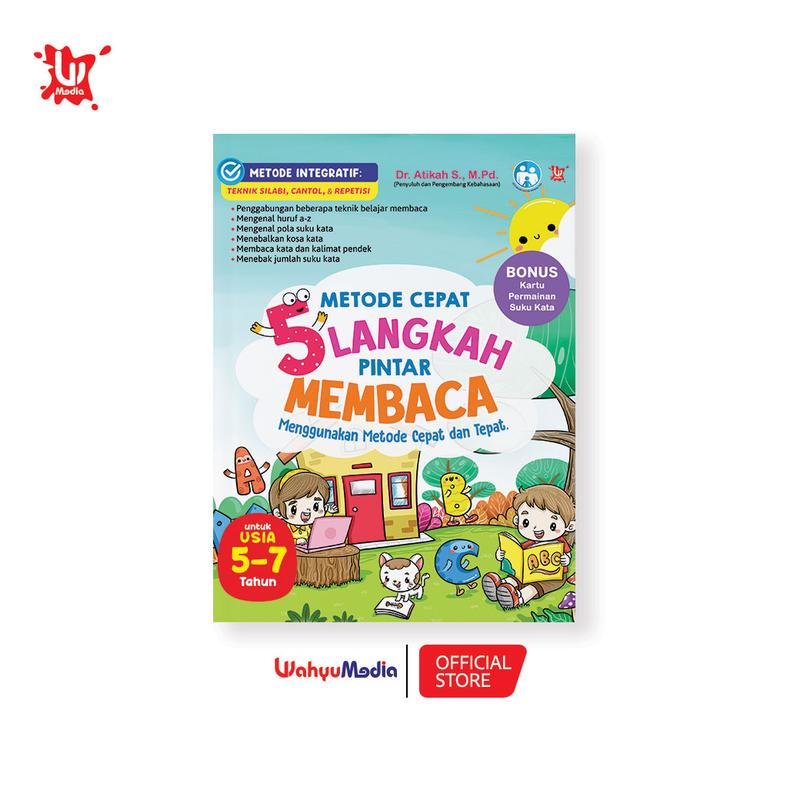 Buku Metode Cepat 5 Langkah Pintar Membaca untuk Anak - WahyuMedia ...