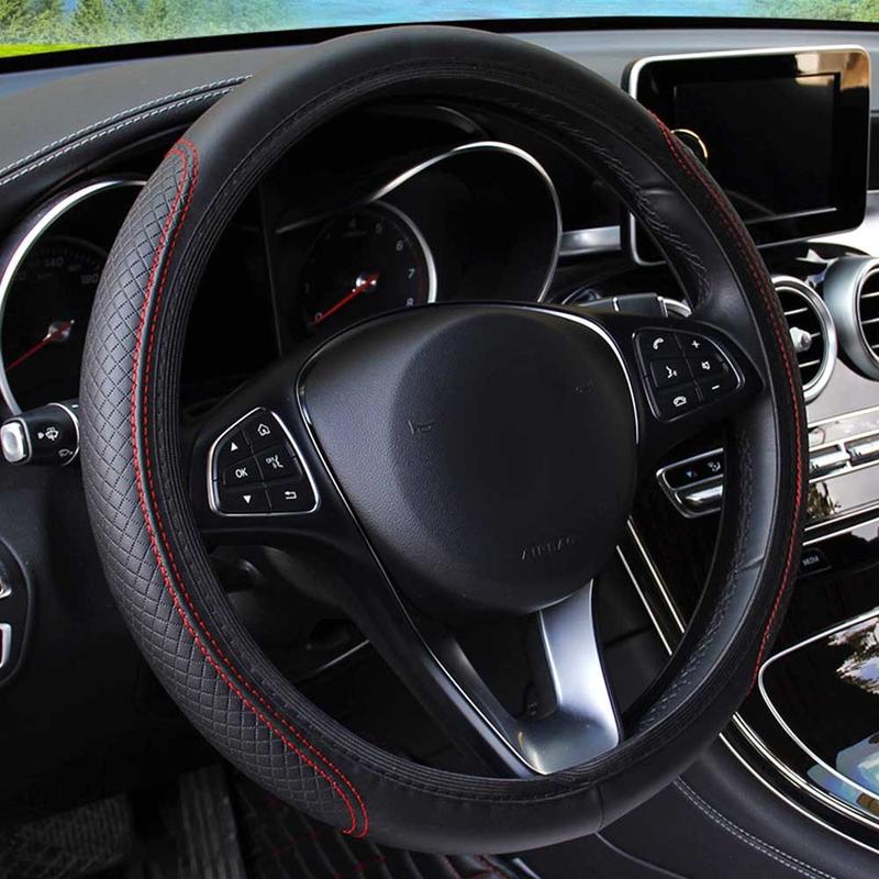 OTOHEROES Cover Setir Mobil Bahan Kulit Steering Wheel Cover - RZ503 ...