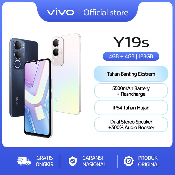 Promo vivo Y19S (4/128) - 50 MP AI Camera, 5500mAh+15W FlashCharge, SGS ...