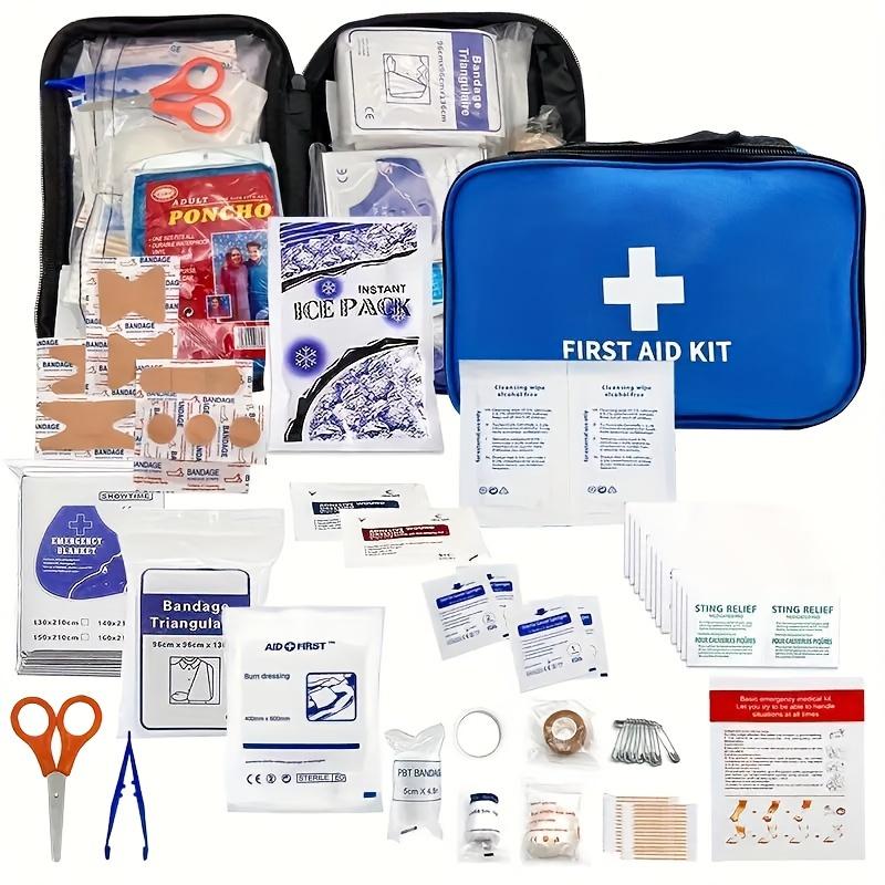 188-Piece Emergency Comprehensive Travel First Aid Kit - Includes Basic ...