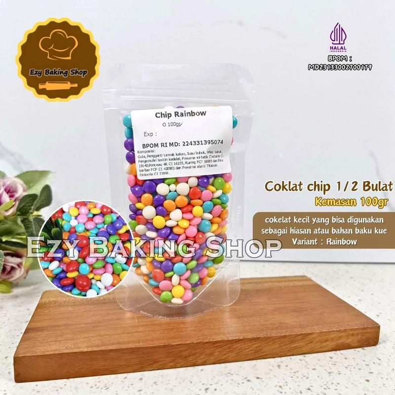 Elmer Coklat Chip HR 100gr - Choco Chip 1/2 Bulat untuk Toping ...