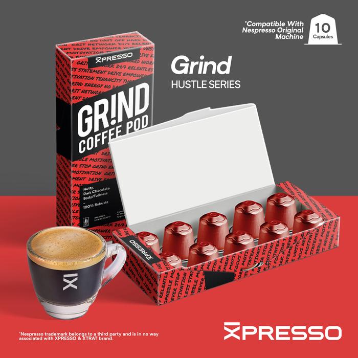 Jual XPRESSO Kopi Kapsul - Grind - Nespresso Coffee Capsules Compatible ...