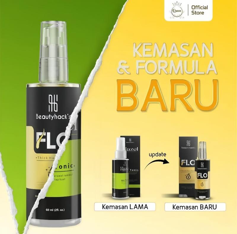 (( BEST SELER )) FLO HAIR TONIC | FORMULA UNTUK KEBOTAKAN | 60 ml ...