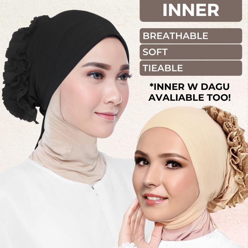 Inner for Hijab Turkish Inner Hijab - (Tie-up / Cotton / Elastic ...