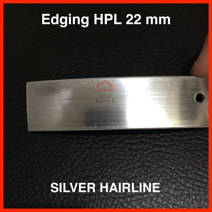 Jual Edging Baleno HPL Silver HAIRLINE Lebar 22 mm Tebal 1 mm / taco ...