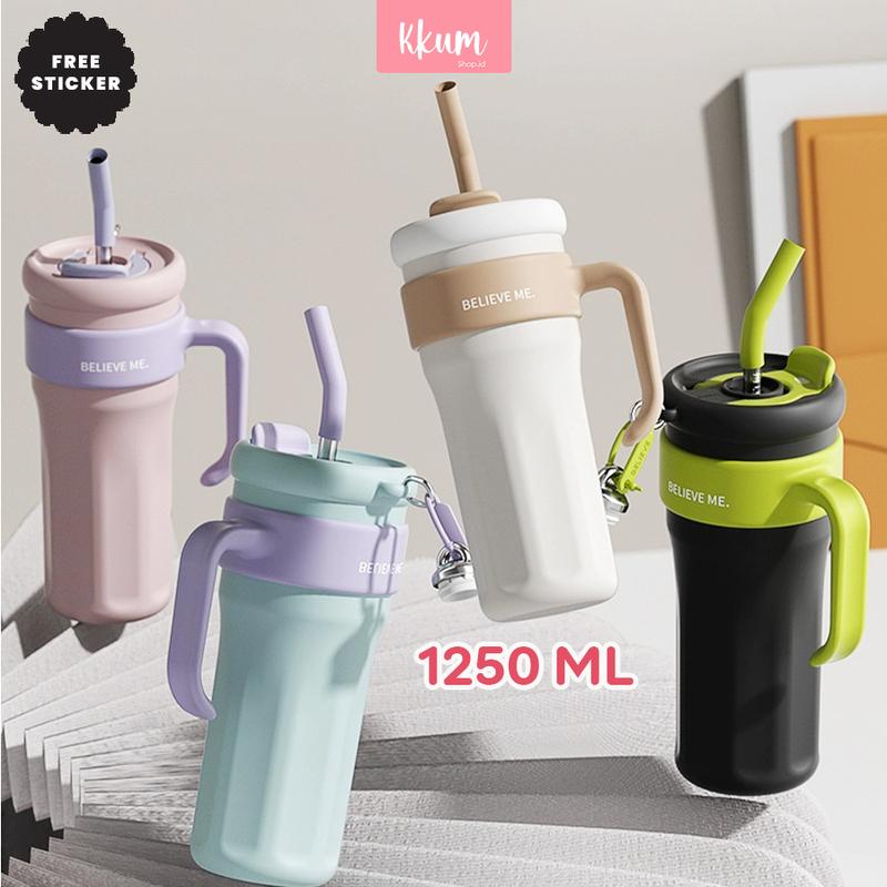1250ML Tumbler Jumbo Stainless Steel Panas Dingin Botol Aesthetic ...