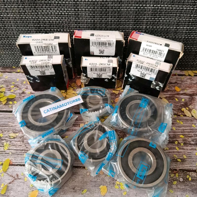 BEARING SET RASIO NMAX OLD NMAX NEW AEROX 155 LEXI 125 6301 6302(2 PCS ...