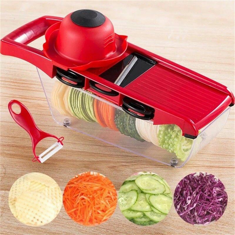 10 IN 1 Mandoline Slicer Vegetable Grater Cutter Stainless Steel ...