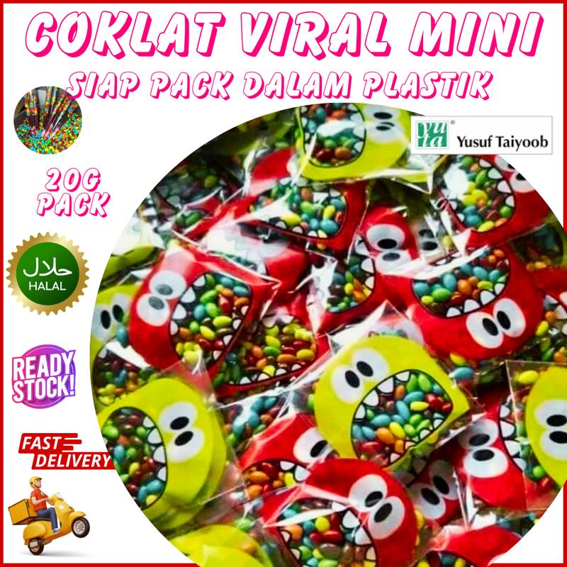COKLAT VIRAL MINI (20g/pack) Chocolate Kuaci Doorgift Candy Goodies ...