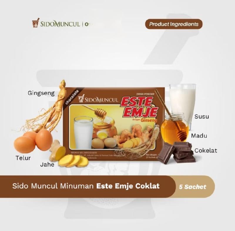 Sido Muncul Minuman Este Emje Coklat 5's - Menghangatkan Tubuh - Shop ...