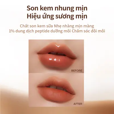 【NEW】MISTINE Son bóng/mờ mới, bóng, dưỡng ẩm, lâu trôi và không dính ...