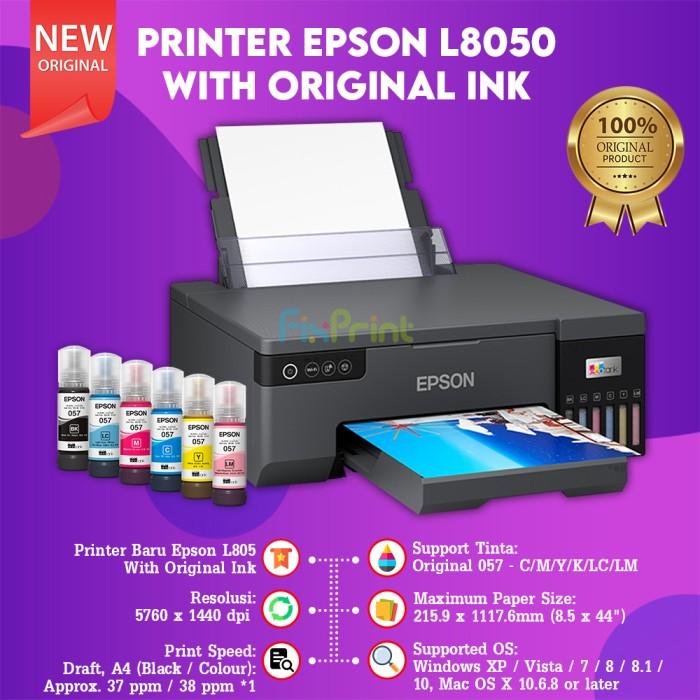 Jual Printer Epson L8050 L 8050 Printer Photo A4 WiFi Tinta Epson 673 ...