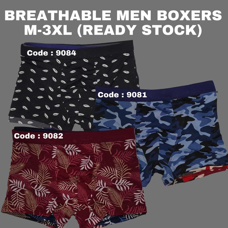 【1set 3pcs】Breathable Men Boxers Cool Soft Boxers Men Underwear - TikTok Shop Malaysia