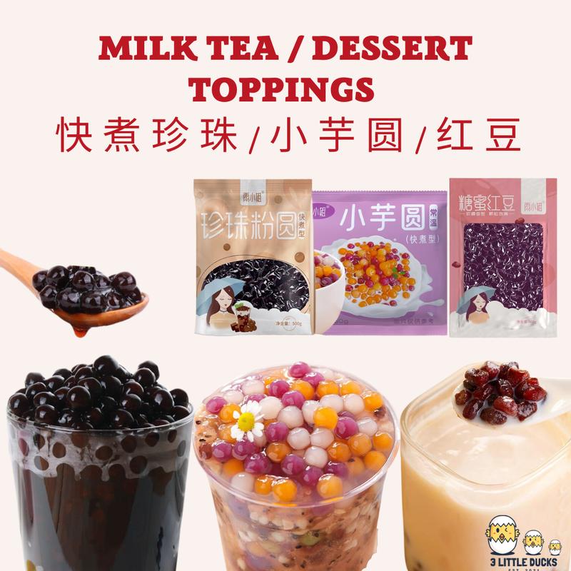 [Big Pack] Instant Tapioca Pearl / Red Bean / Grass Jelly 500g - TikTok ...