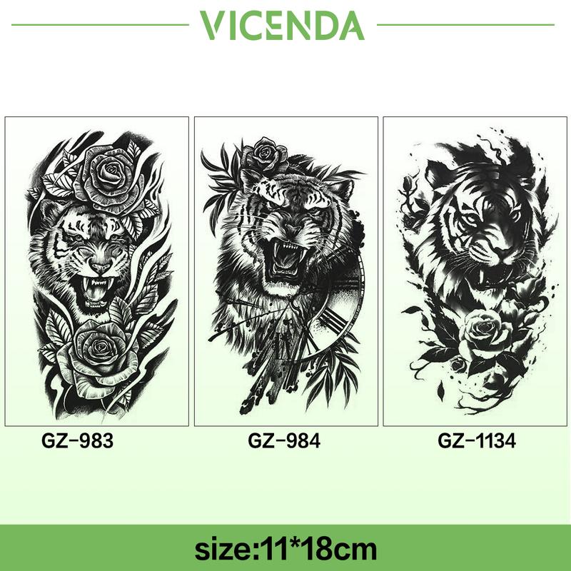 Body Art Half-arm Tattoos Waterproof TemporaryTattoo Sticker - TikTok ...