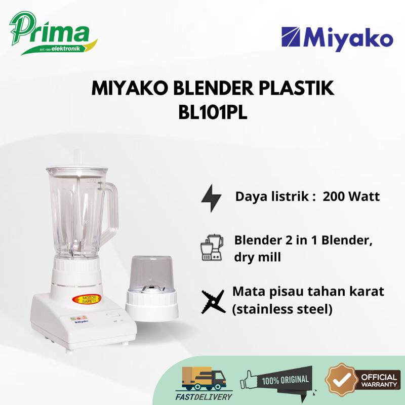 MIYAKO BLENDER PLASTIK BL101PL GARANSI NEW - Shop | Tokopedia