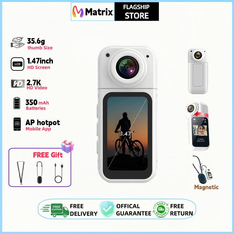 S70 Mini Action Camera 2.7K resolution supports 1080P 1.47-inch IPS ...