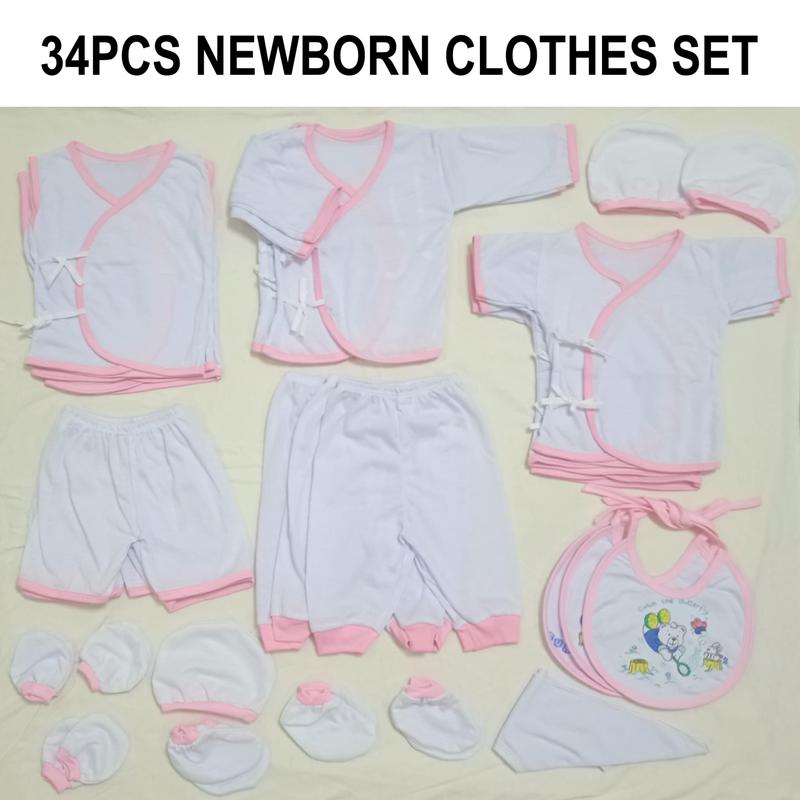 34 pcs NEWBORN SET COTTON COMPLETE BARU BARUAN WITH FREEBIES - TikTok ...
