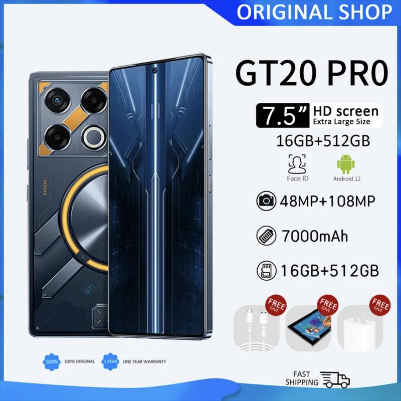 [COD] สมาร์ทโฟน GT20 pro หน้าจอใหญ่ 7.5 นิ้ว 16GB+512GB 5G โทรศัพท์ ...