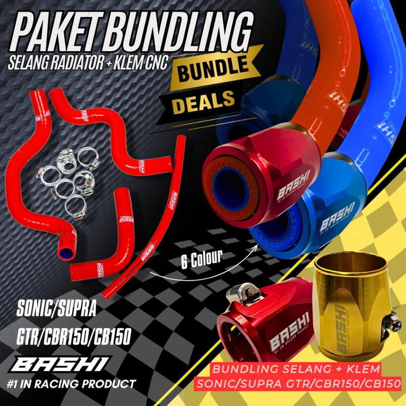Bashi Paket Selang Radiator Coolant Hose Include Klem CNC HONDA - Shop ...