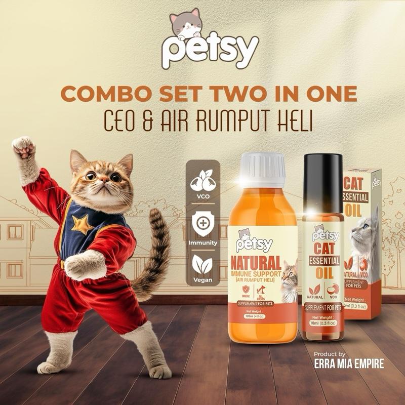 [COMBO SET] AIR RUMPUT HELI NATURAL IMMUNE SUPPORT DAN CAT ESSENTIAL ...