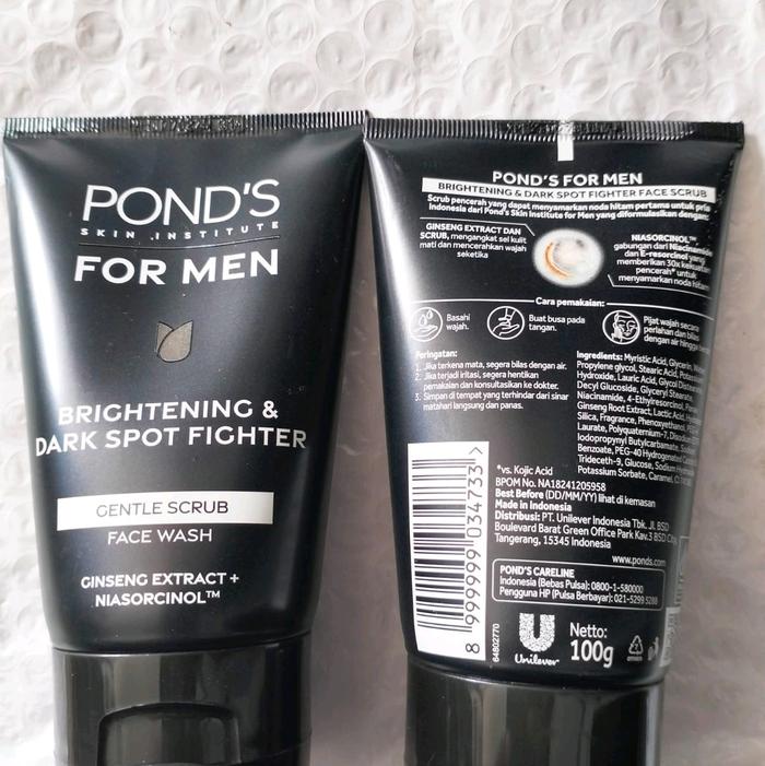 Jual Ponds Men Pond's Bright Boost Brightening & Dark Spot Fighter 100g ...
