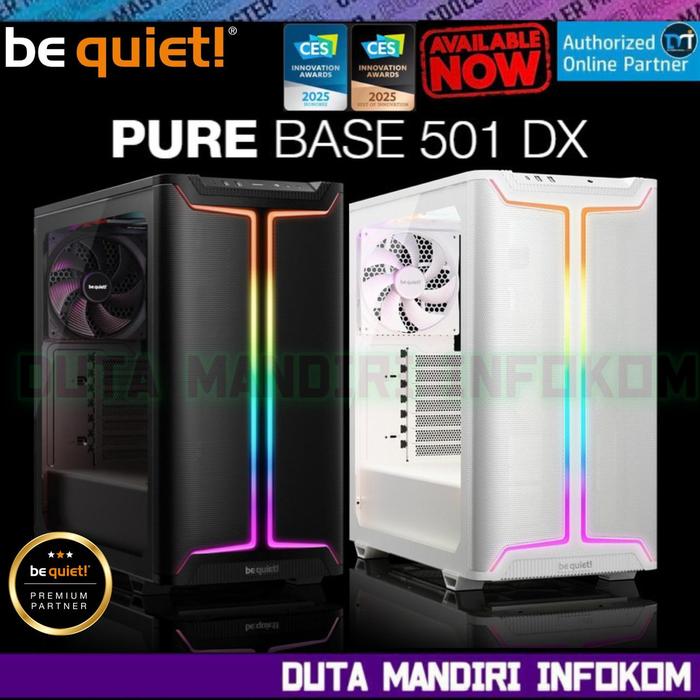Promo be quiet! PURE BASE 501 DX - Tempered Glass Impressive ...