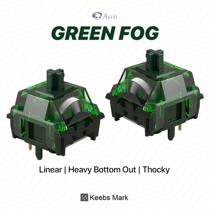 Jual Akko x Monsgeek Green Fog Linear Switch Mechanical Keyboard - Lube ...