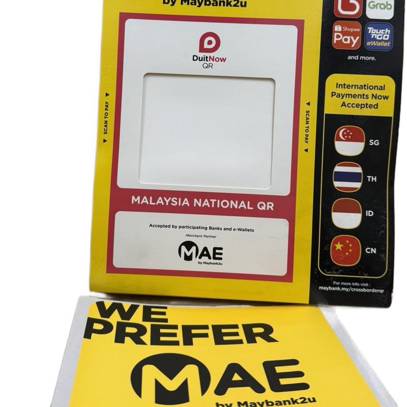 Maybank Kod QR Kad Aksesori, Stiker Kod QR & Pelekat Soundbo - TikTok ...