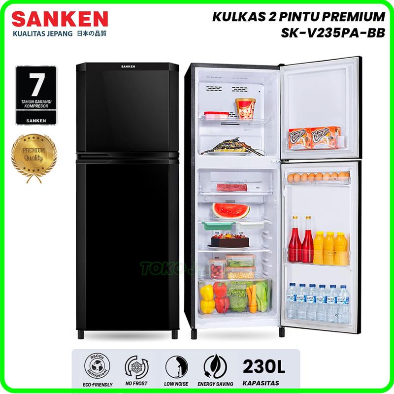 KULKAS SANKEN 2 PINTU SK-V235A-BB - Kapasitas 230 Liter - Shop | Tokopedia
